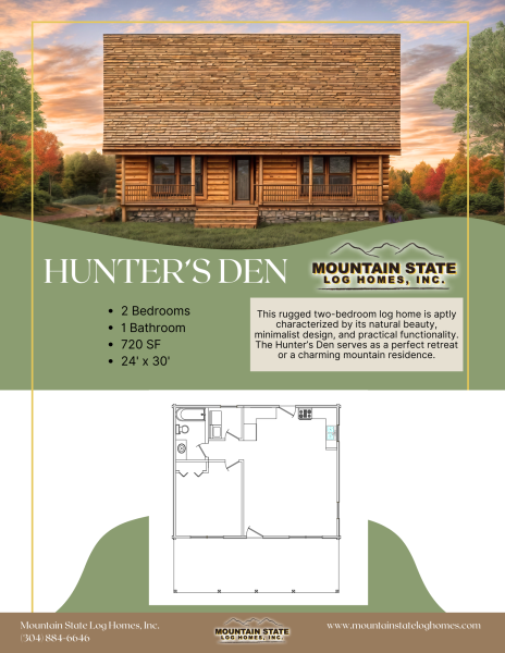 Hunters Den - Mountain State Log Homes